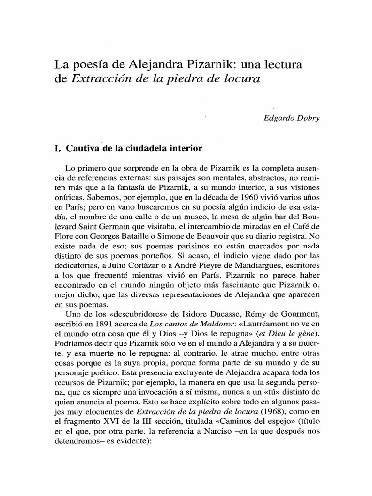 Una Lectura de Extracción de La Piedra de La Locura | PDF | Surrealismo ...