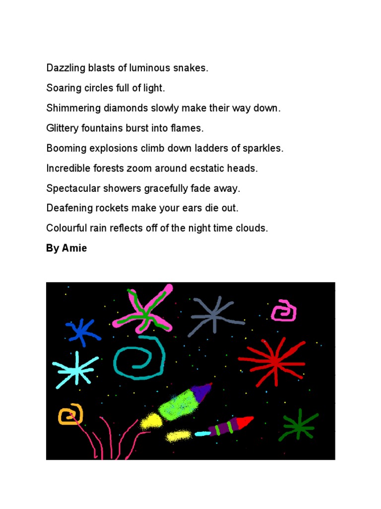 P4 Firework Poems | PDF | Fireworks | Sky