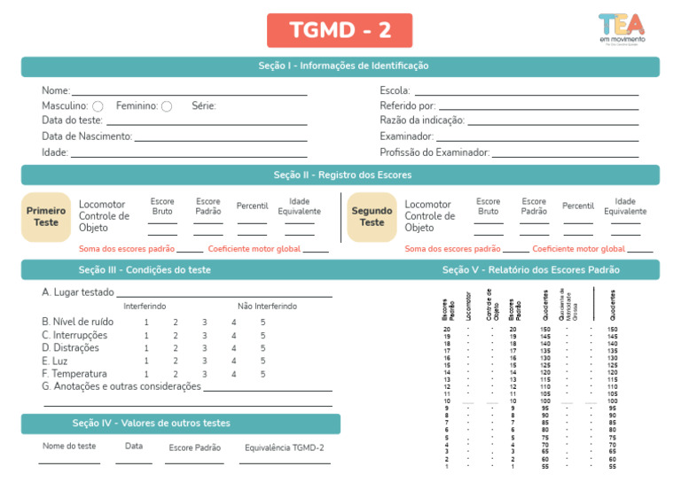 TGMD 2 | PDF