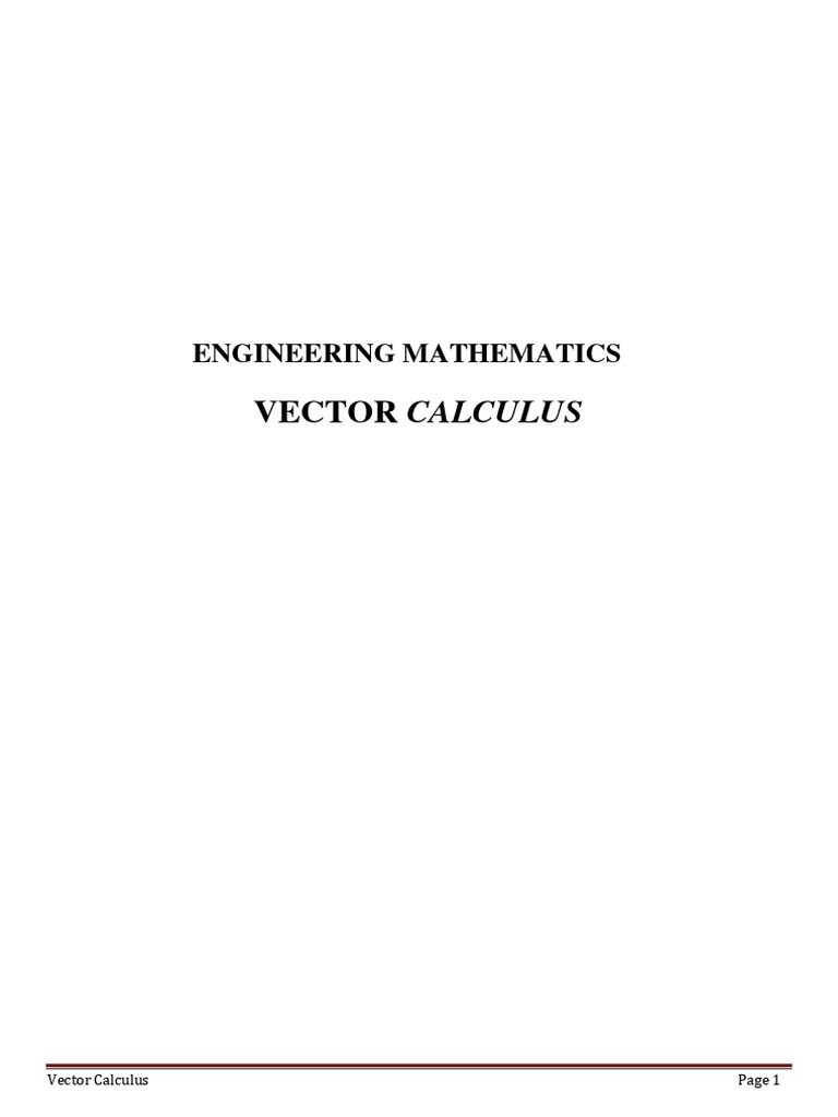 Vector Calculus Add On | PDF | Gradient | Operator (Mathematics)