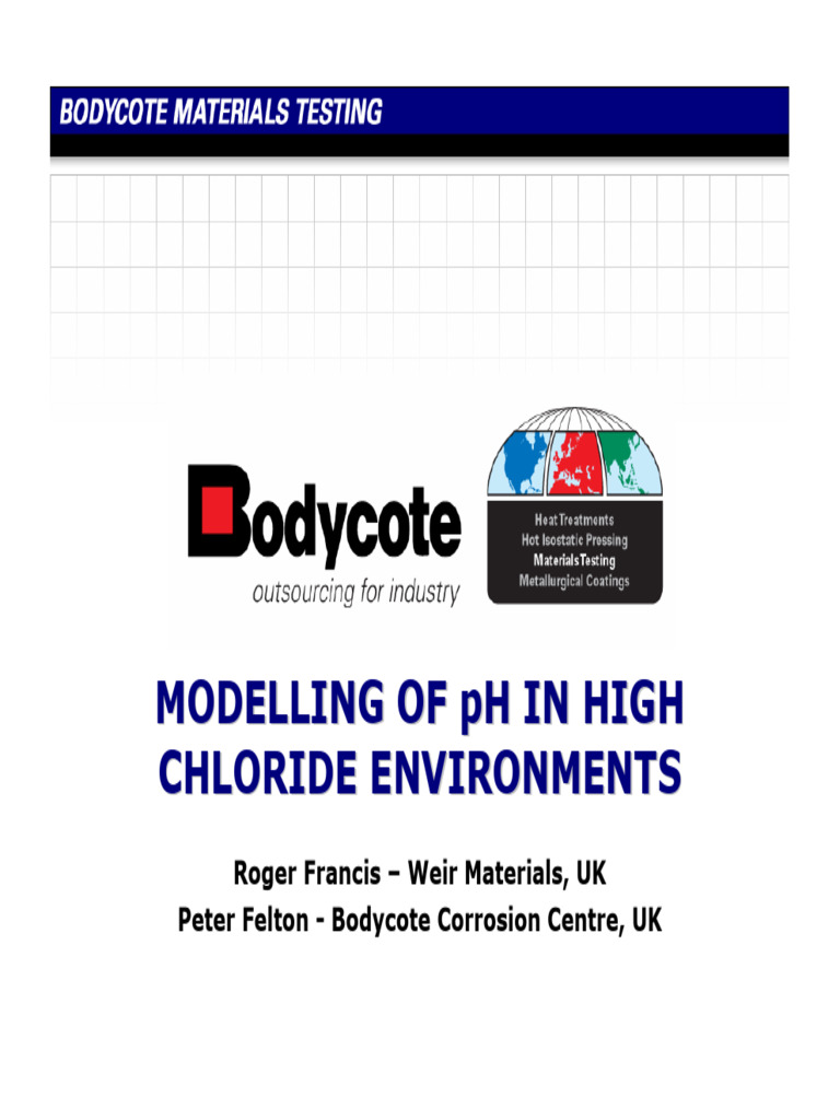 ISO-TC 67 - EFC Presentation | Download Free PDF | Ph | Corrosion