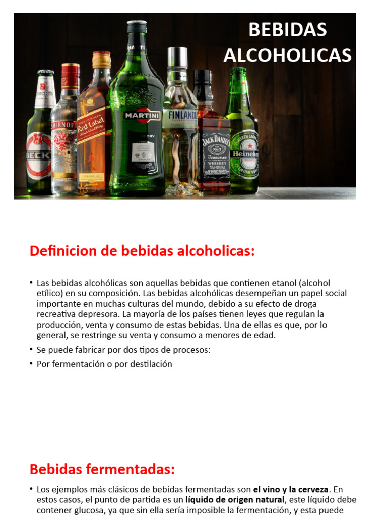 Tipos de Bebidas Alcohólicas y Salud | PDF | Bebidas alcohólicas | Bebida