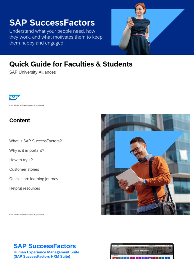 SAP SuccessFactors Quick Guide for Users | PDF | Human Resource ...