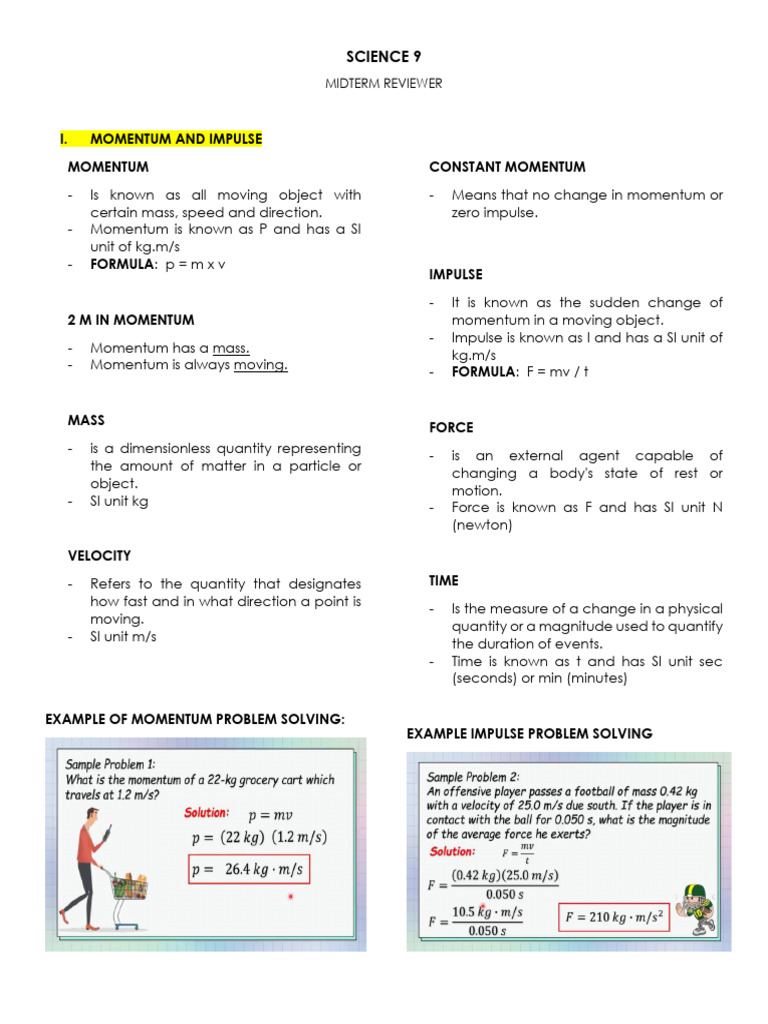 Science 9 | PDF | Sound | Momentum