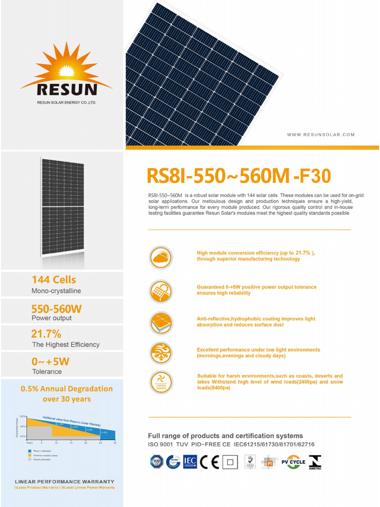 Datasheet 560w | PDF