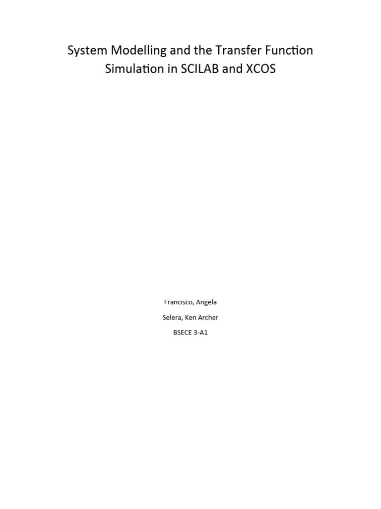 Lab 1 Final Draft | PDF | System | Control Theory