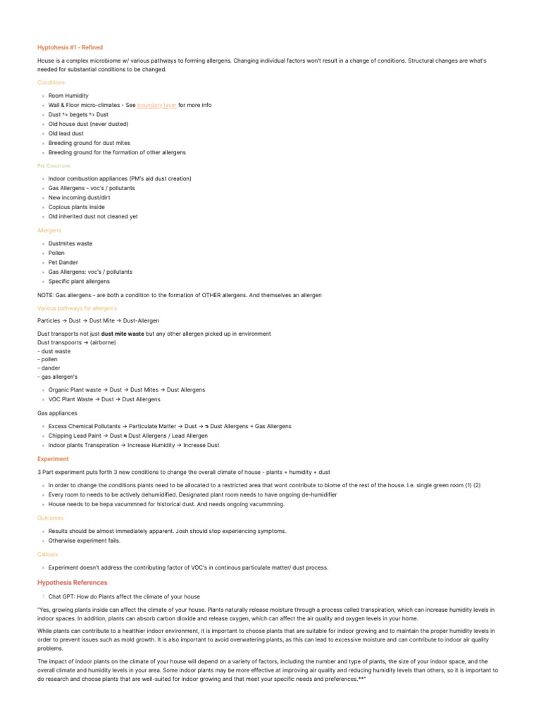 Mission - Dust Control - Hypothesis | PDF | Allergy | Allergen