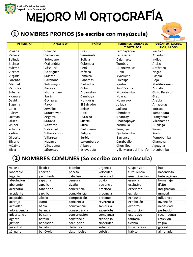 ORTOGRAFÍA 4to C | PDF