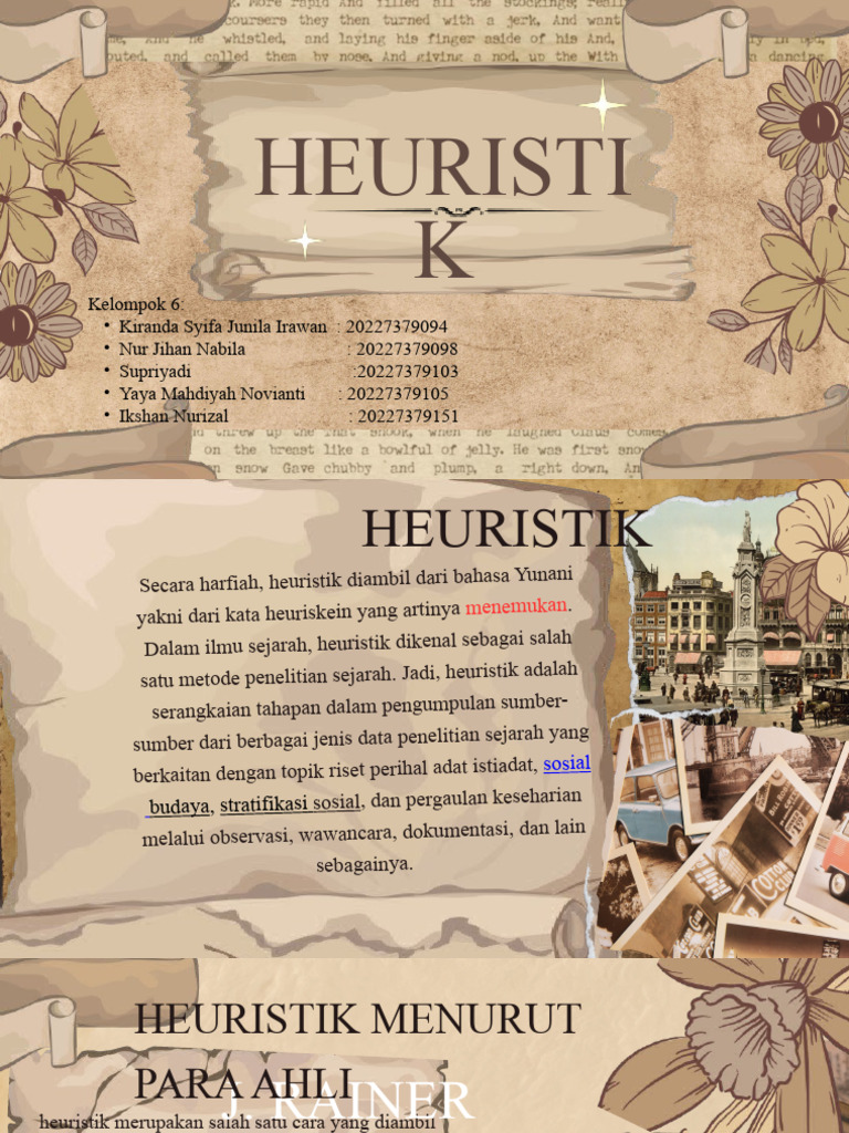 MAKALAH MATA KULIAH METODE SEJARAH - Metode Sejarah - Heuristik | PDF