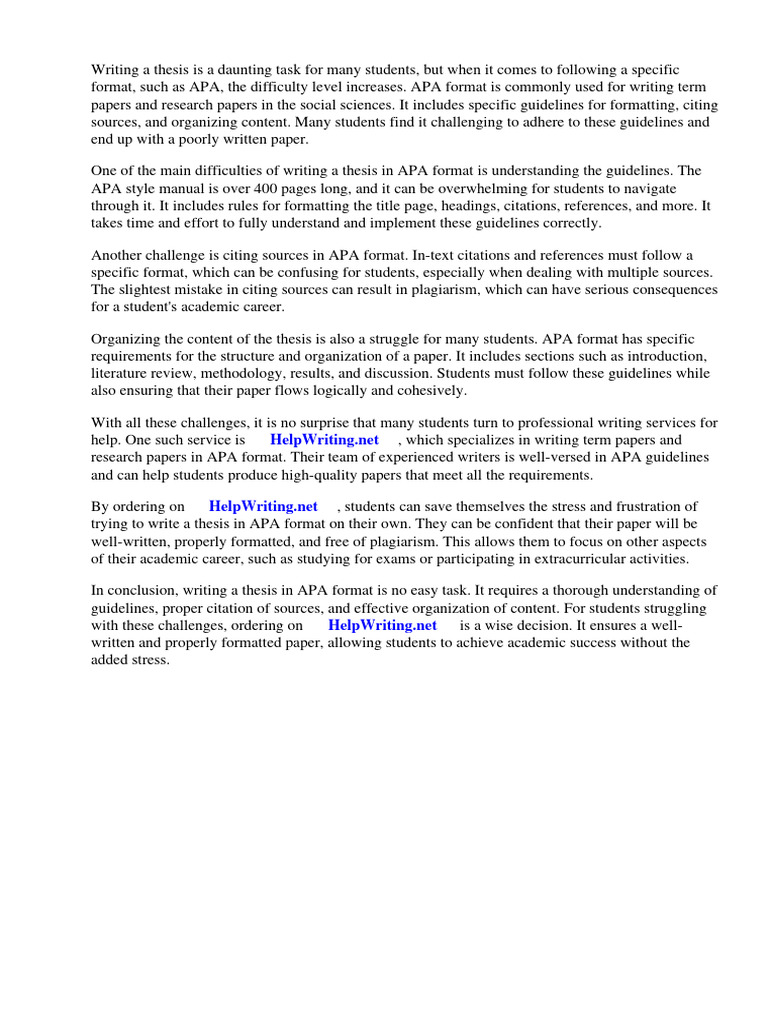 Apa Format for Writing Term Papers | PDF | Apa Style | Citation