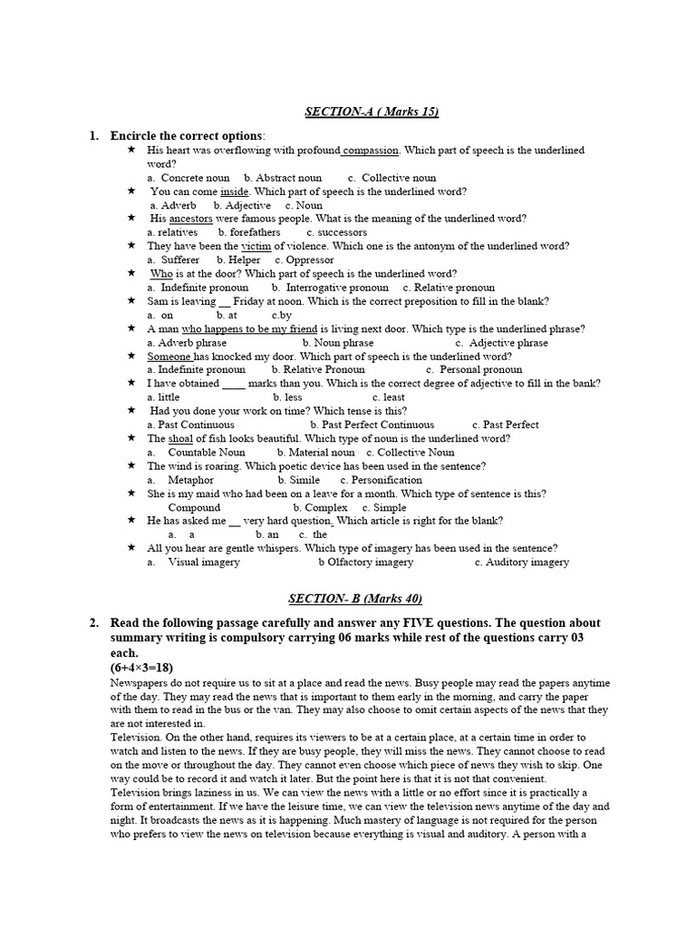 10 Paper | PDF | Noun | Part Of Speech