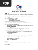 Physics Lesson 4 - Work, Energy and Power | PDF | Potential Energy | Watt