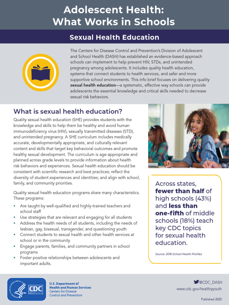 School Sexual Health Education Guide | PDF | Health Education | Sex ...