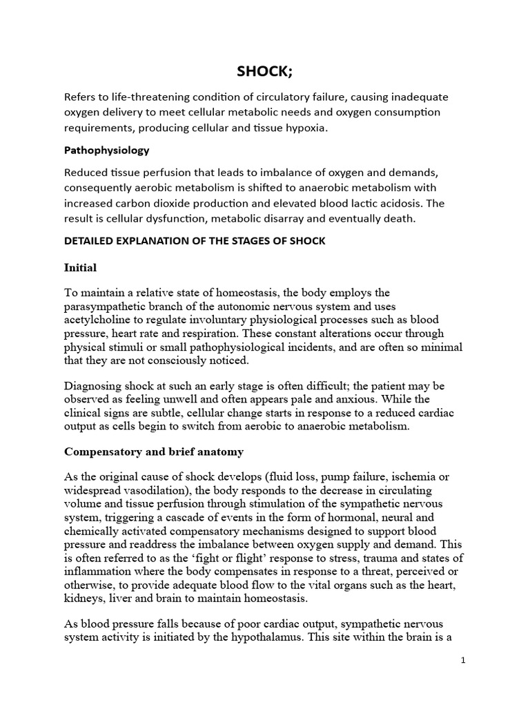 .SHOCK, Alice - 1704638750000 | PDF | Shock (Circulatory) | Angiotensin