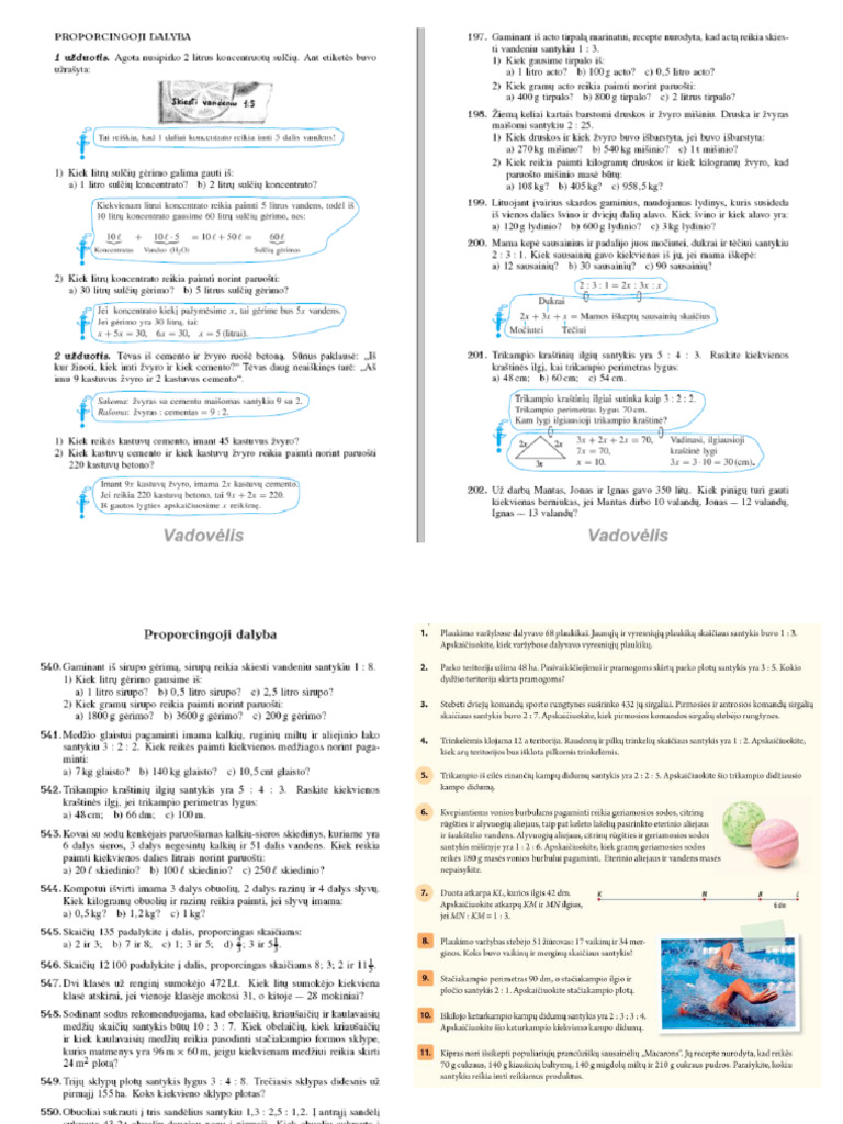 Proporcingoji Dalyba | PDF