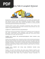 Contoh Pesan Keselamatan | PDF