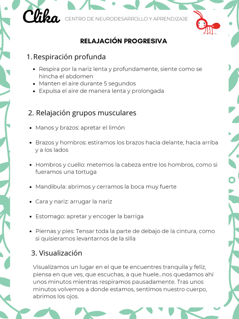 RELAJACIÓN PROGRESIVA (1) | PDF