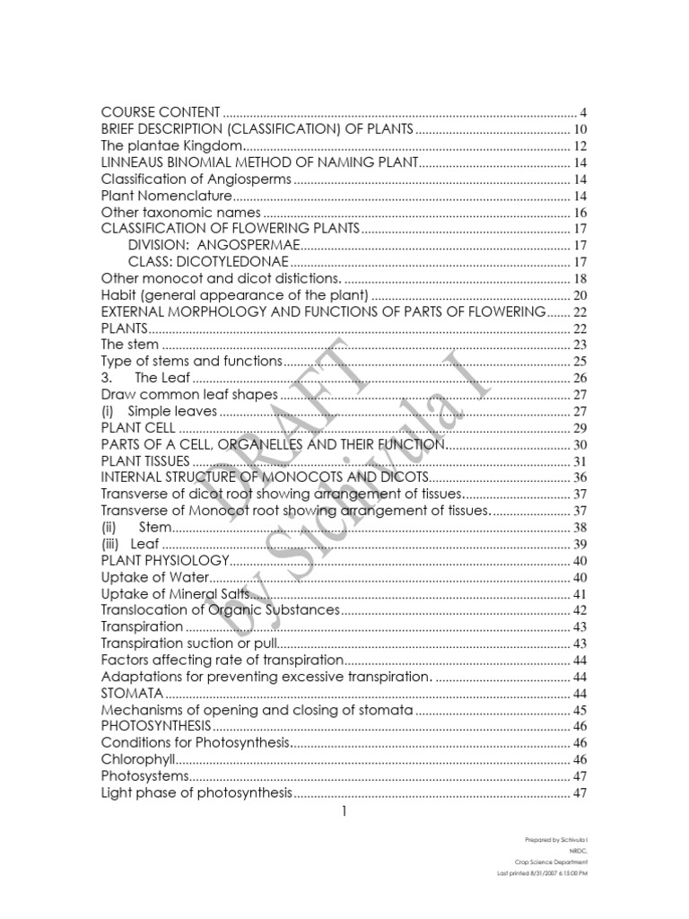 Agricultural Botany | PDF | Leaf | Plant Stem