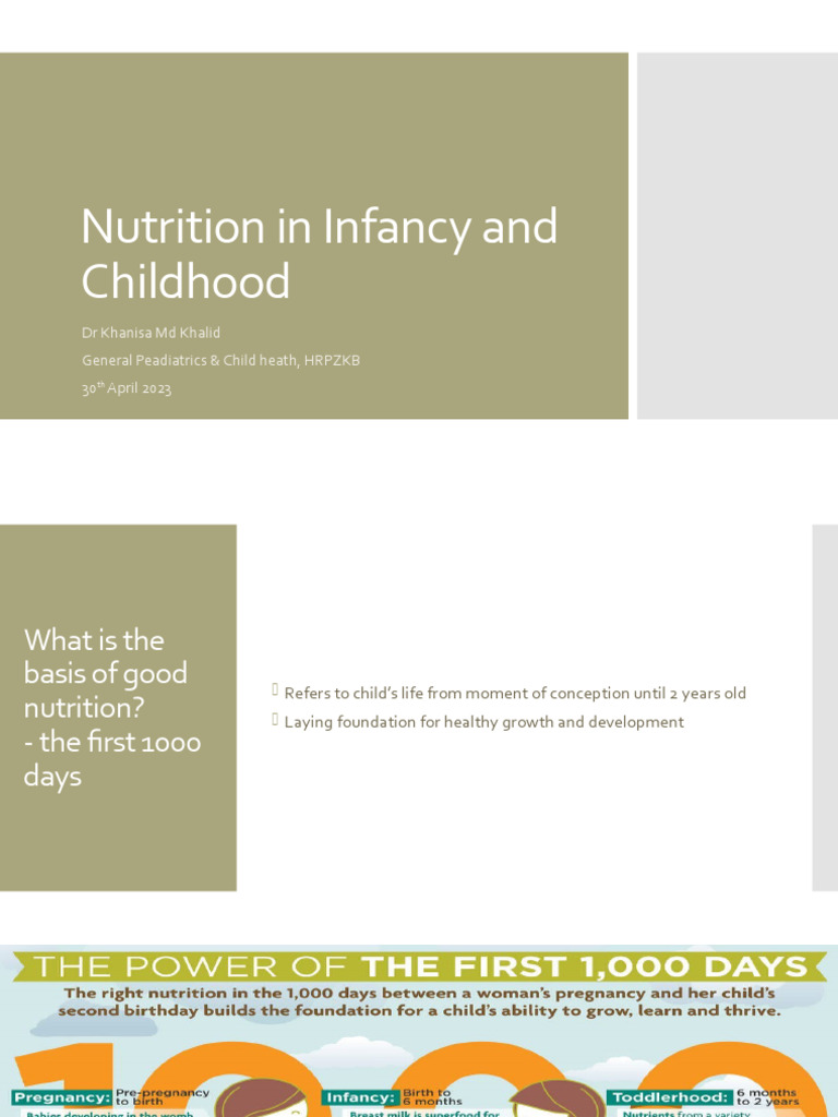 Nutrition in Infancy and Childhood | PDF | Malnutrition | Breastfeeding