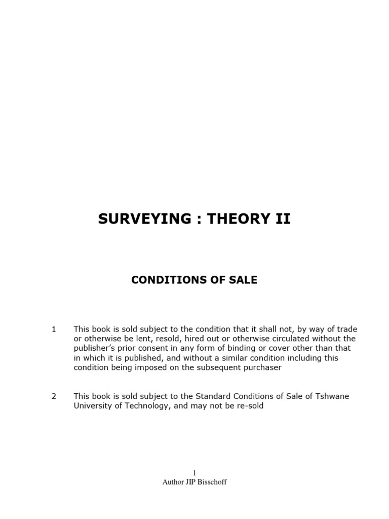 Surveying Control II Notes | PDF | Cartography | Geography