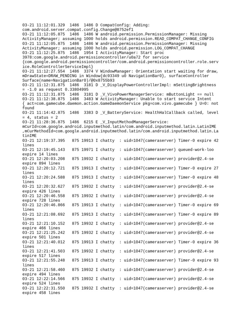 Log | PDF | Computers | Technology & Engineering