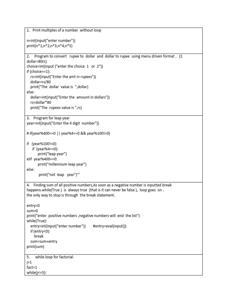 Class 11 Prac Programs 2022 | PDF | Mathematics | Computer Science
