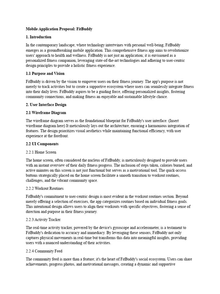 Mobile Application Proposal | PDF | Mobile App | Cross Platform Software
