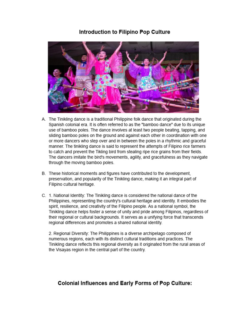 Introduction-to-Filipino-Pop-Culture | PDF | Dances | Philippines