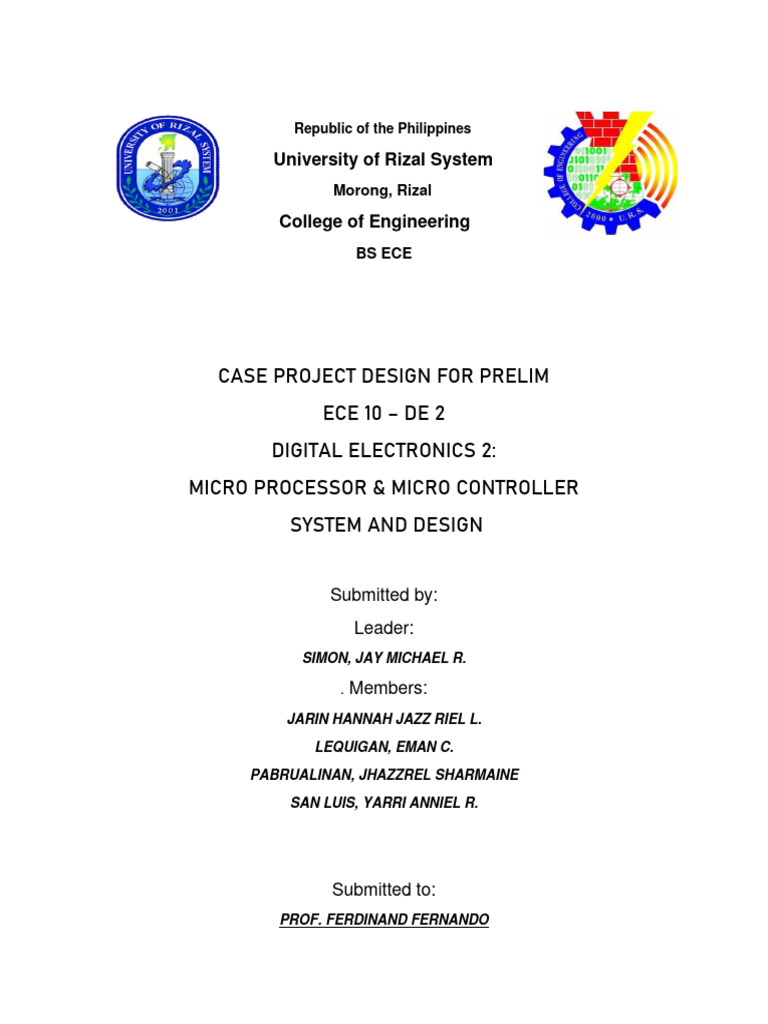 Group 2 Prelim Case Project Design | PDF | Technology & Engineering