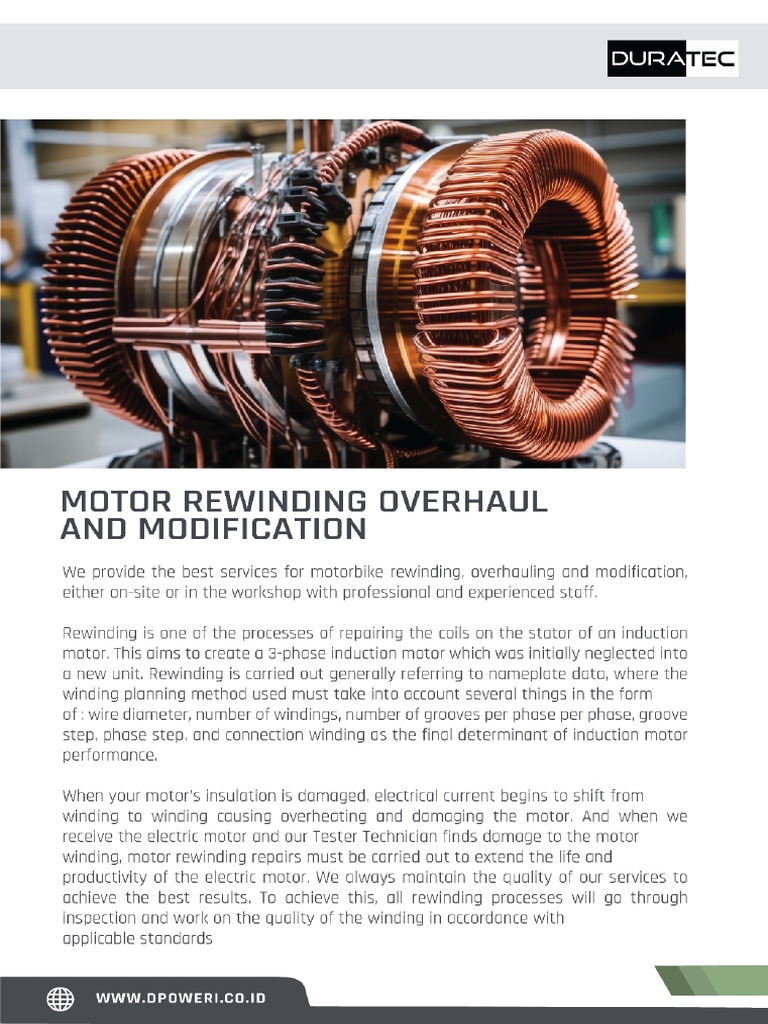 Motor Rewinding | PDF