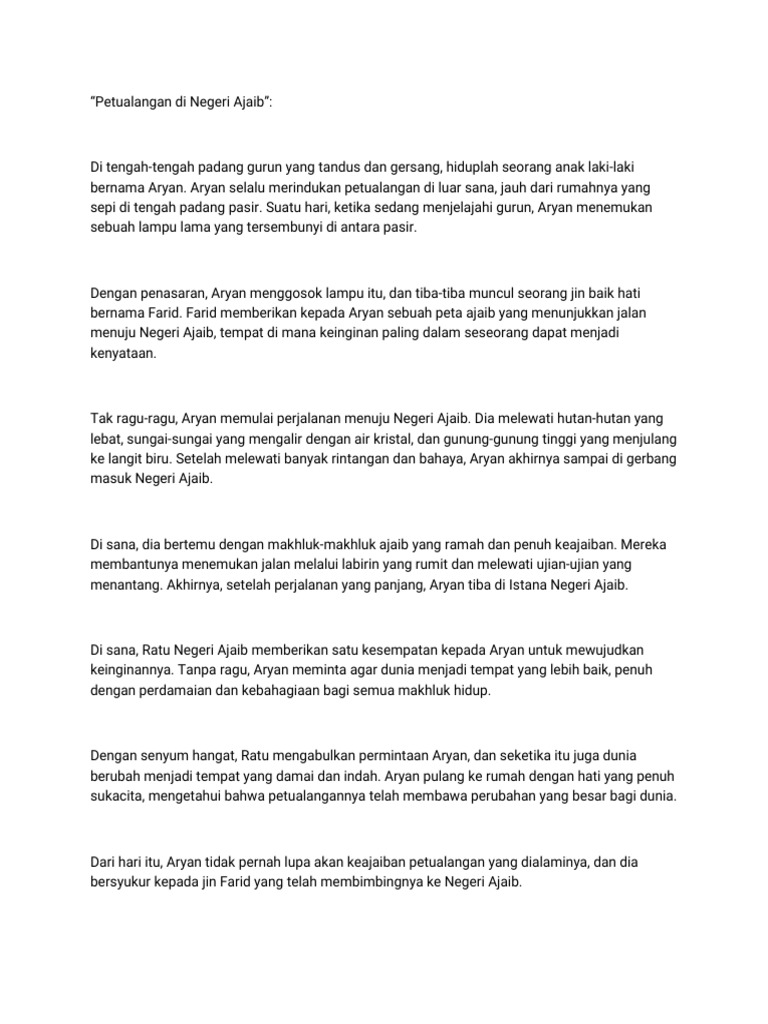 Teks Rekon Imajinatif | PDF