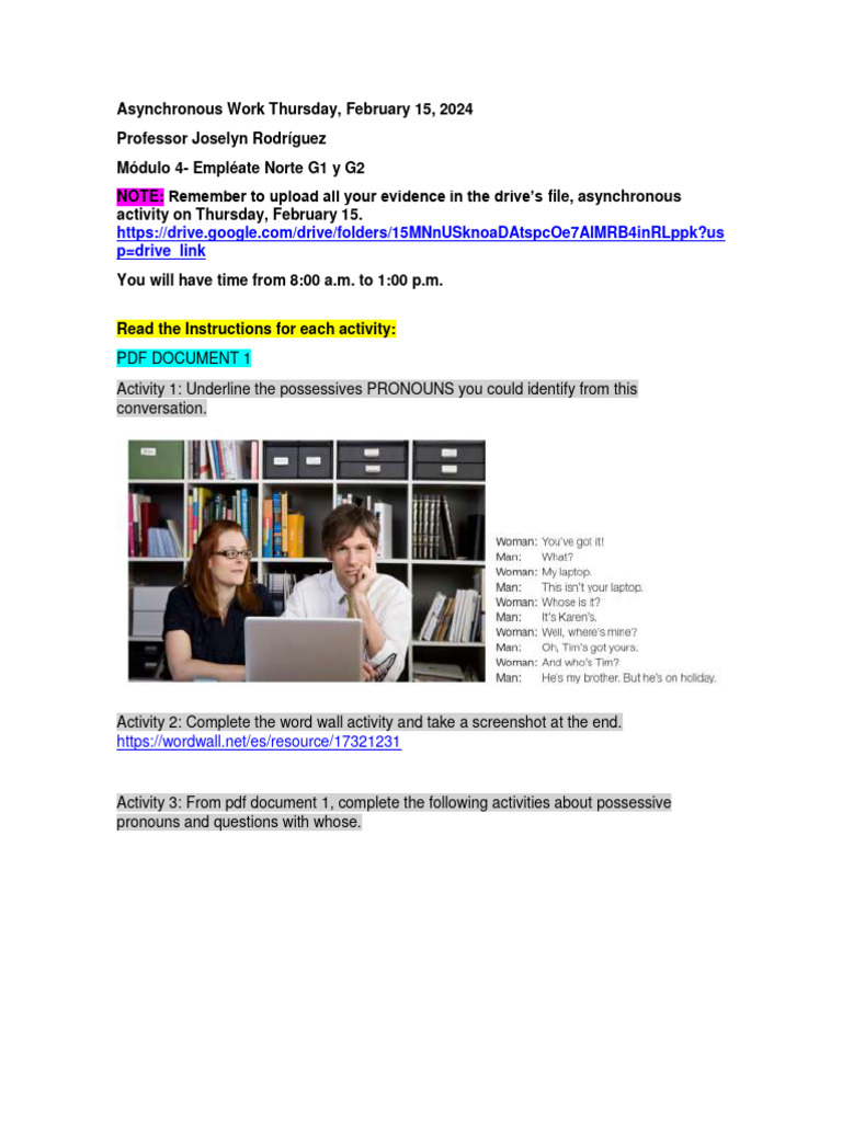 Asynchronous Work | PDF | Tourism | Languages