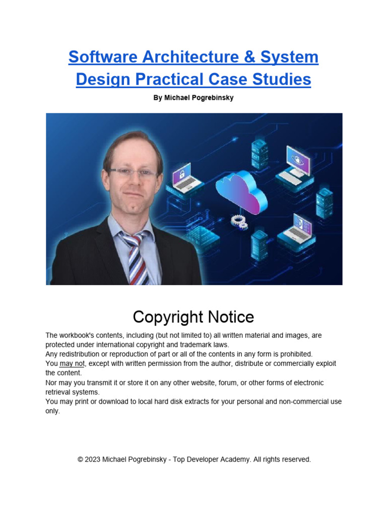 Software Architecture & System Design Practical Case Studies - Course Workbook | PDF | Video On ...