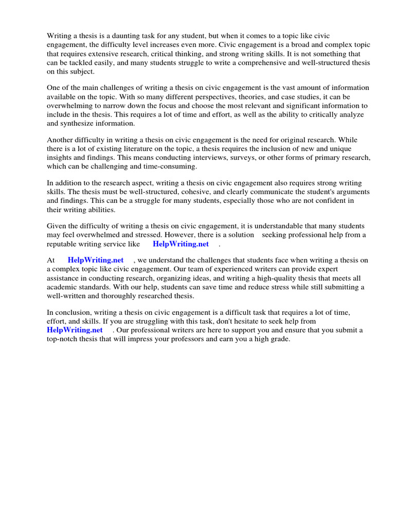 Term Paper On Civic Engagement | PDF | Civic Engagement | Crowdsourcing