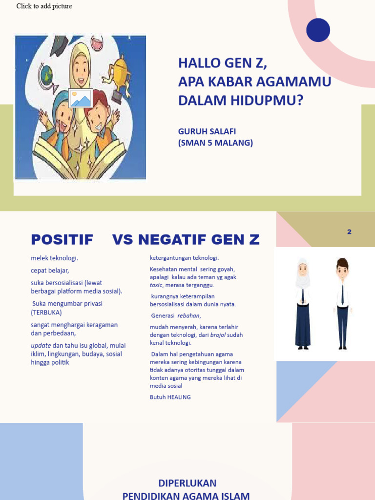 Pendidikan Agama untuk Gen Z | PDF