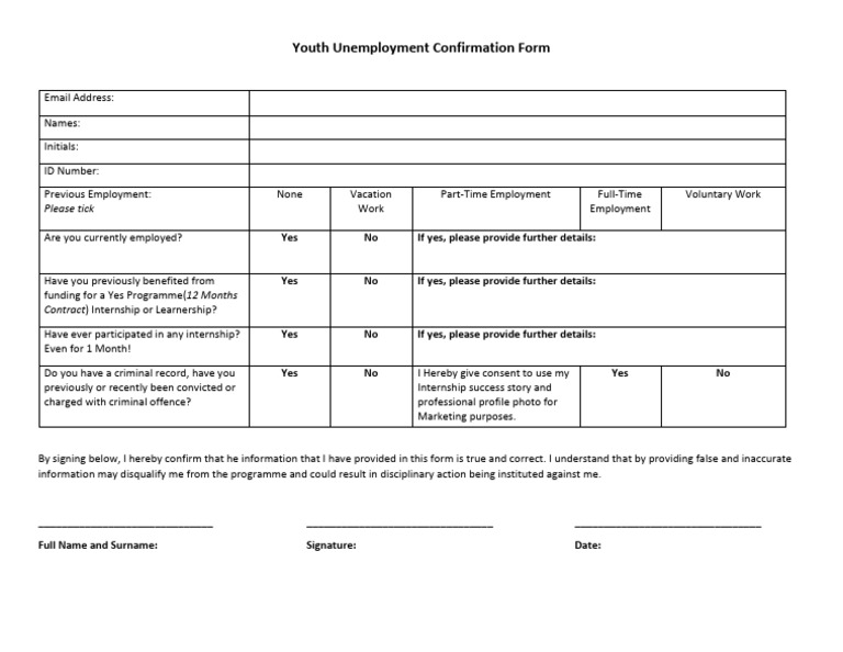 Generic YUC Form | PDF
