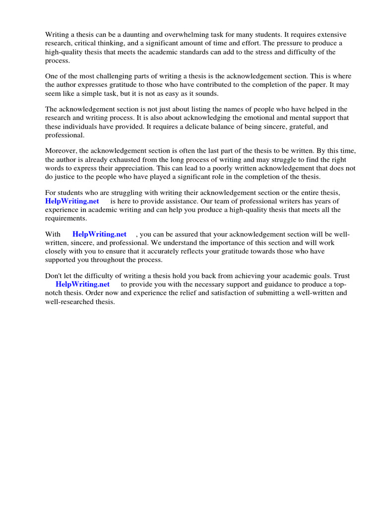 Sample of Acknowledgement in Term Paper | PDF | Thesis | Gratitude