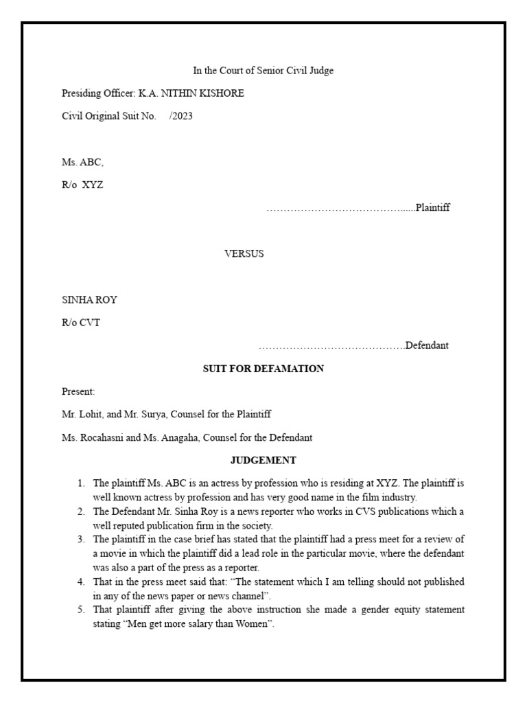 Format Draft | PDF | Damages | Negligence