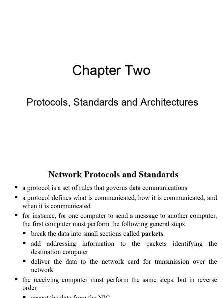 Chapter 2 - Protocols & Architectures | Download Free PDF | Osi Model ...