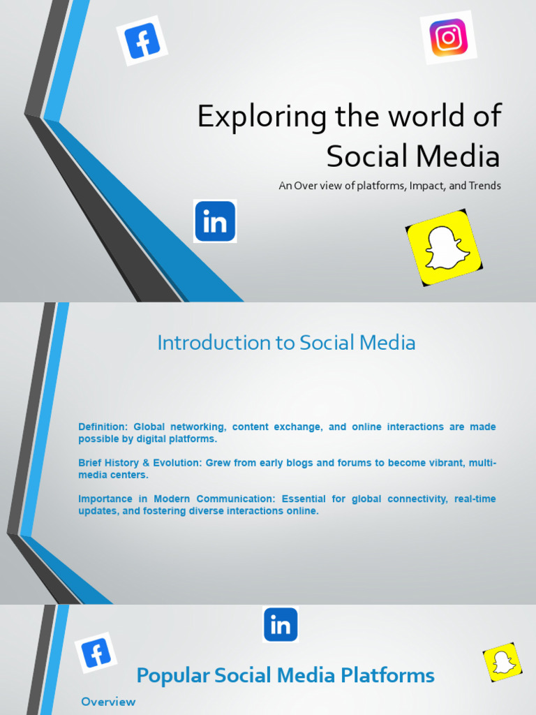 Exploring The World of Social Media | PDF | Social Media | Popular ...
