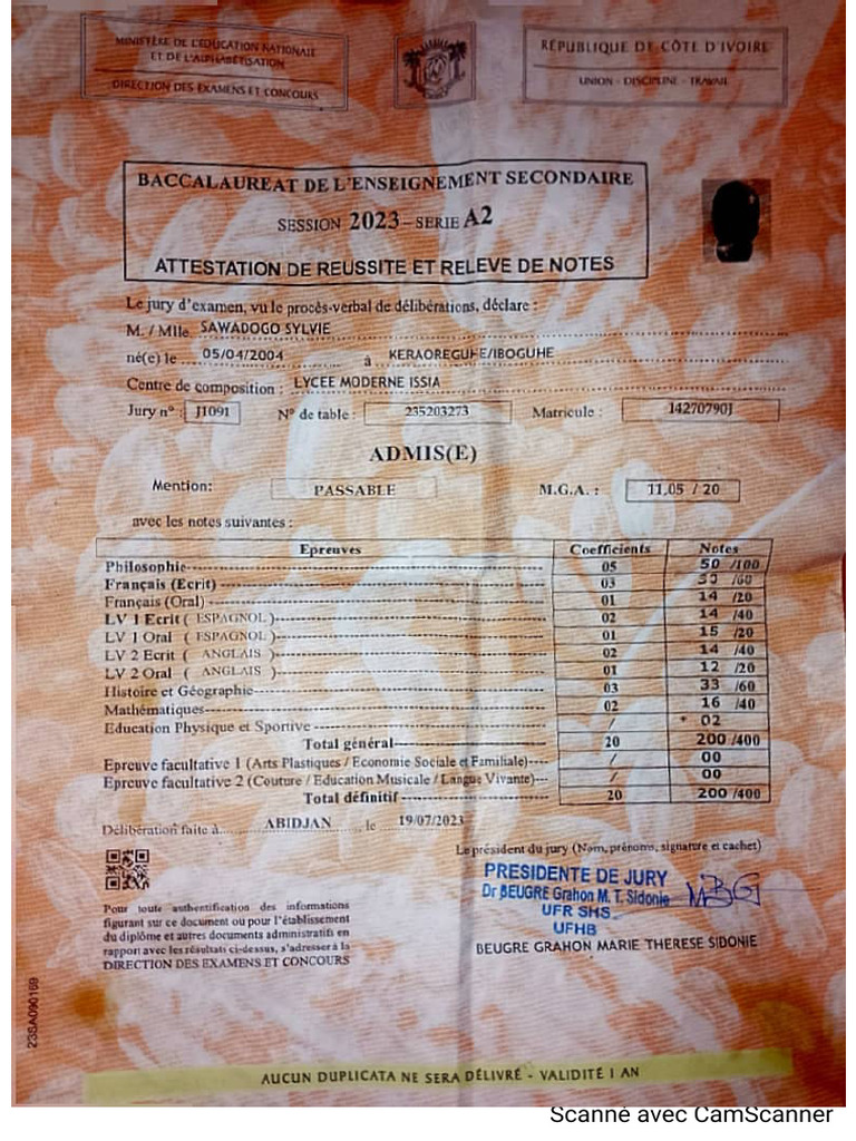 Copie Releve Bac | PDF