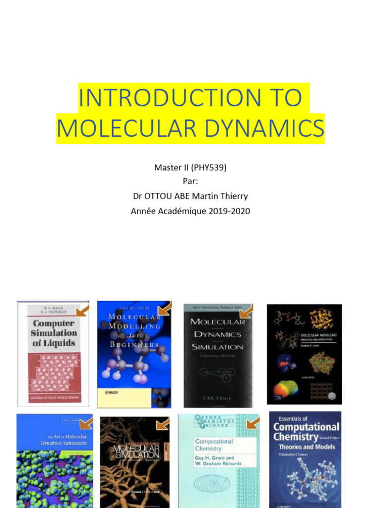 Introduction To Molecular Dynamics Pdf Classical Mechanics