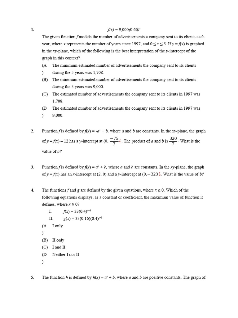 exponential function | PDF | Function (Mathematics) | Exponential Function exponential function | PDF | Function (Mathematics) | Exponential Function