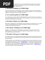 Comparative Table - Twelfth Night and She's The Man | PDF | Twelfth Night
