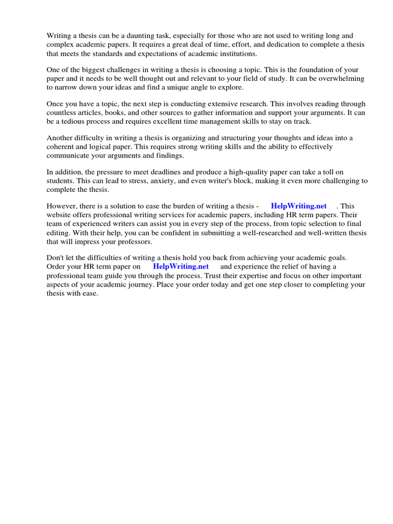 Hr Term Paper | PDF | Human Resource Management | Human Resources