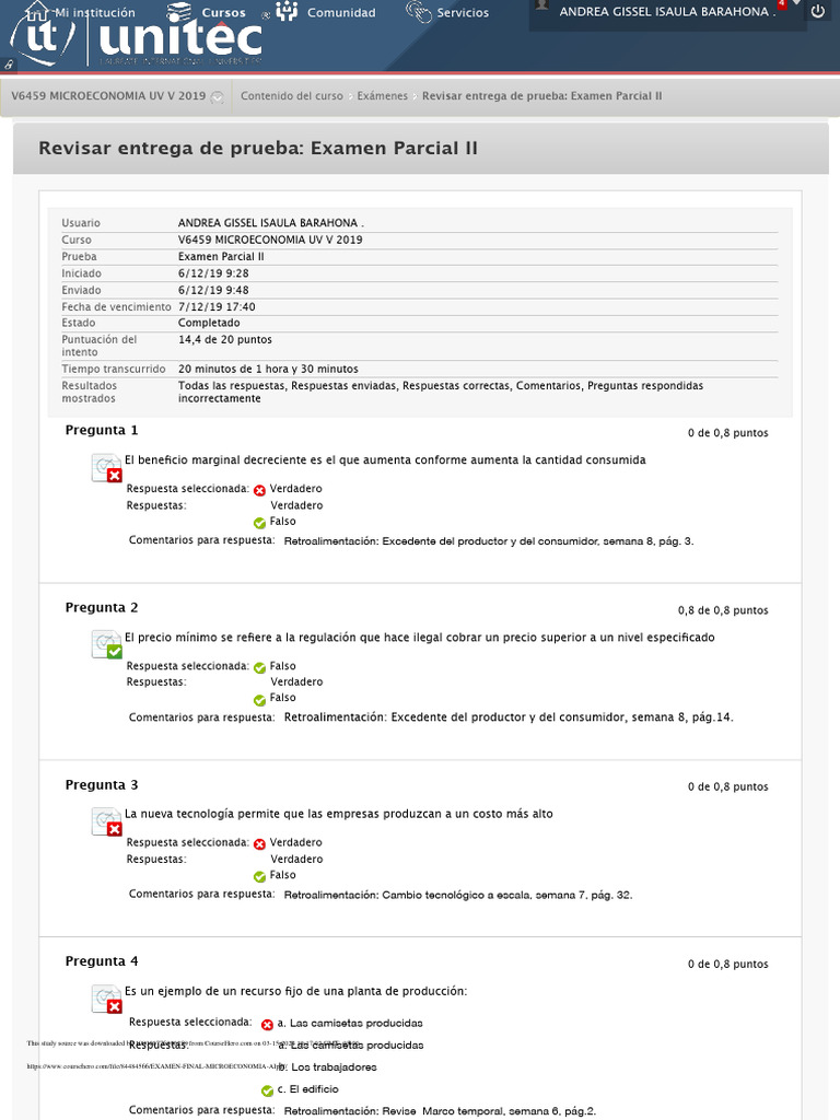 Examen Final Microeconomia Ai PDF | PDF | Excedente económico | Monopolio