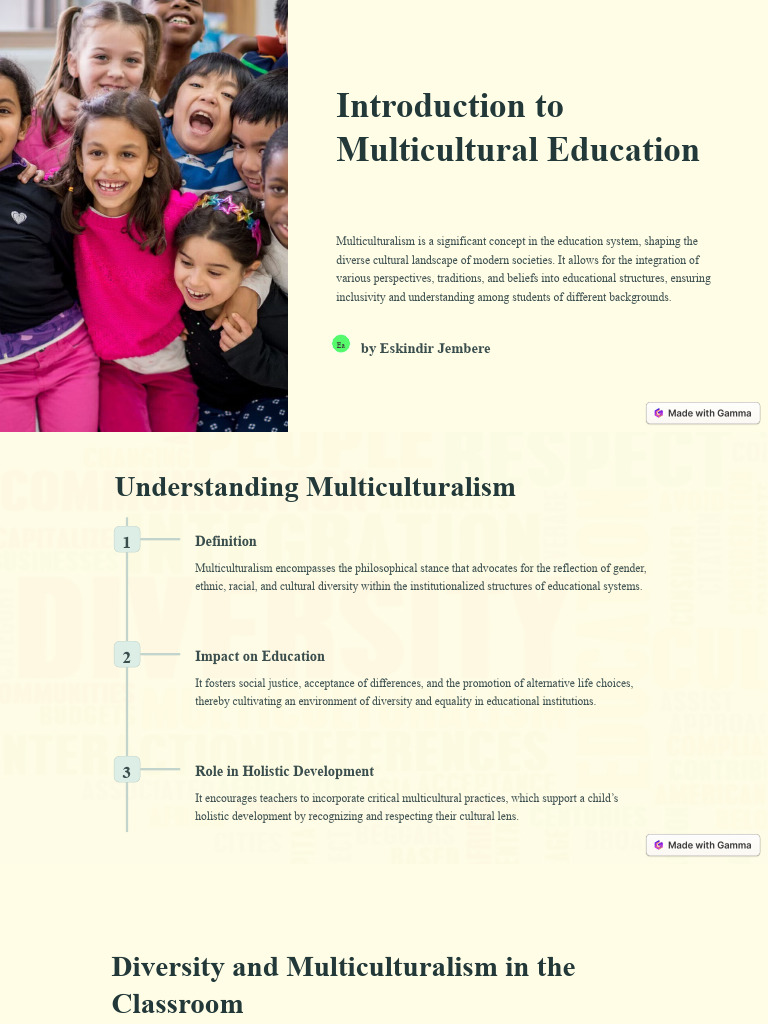 Introduction To Multicultural Education | Download Free PDF ...