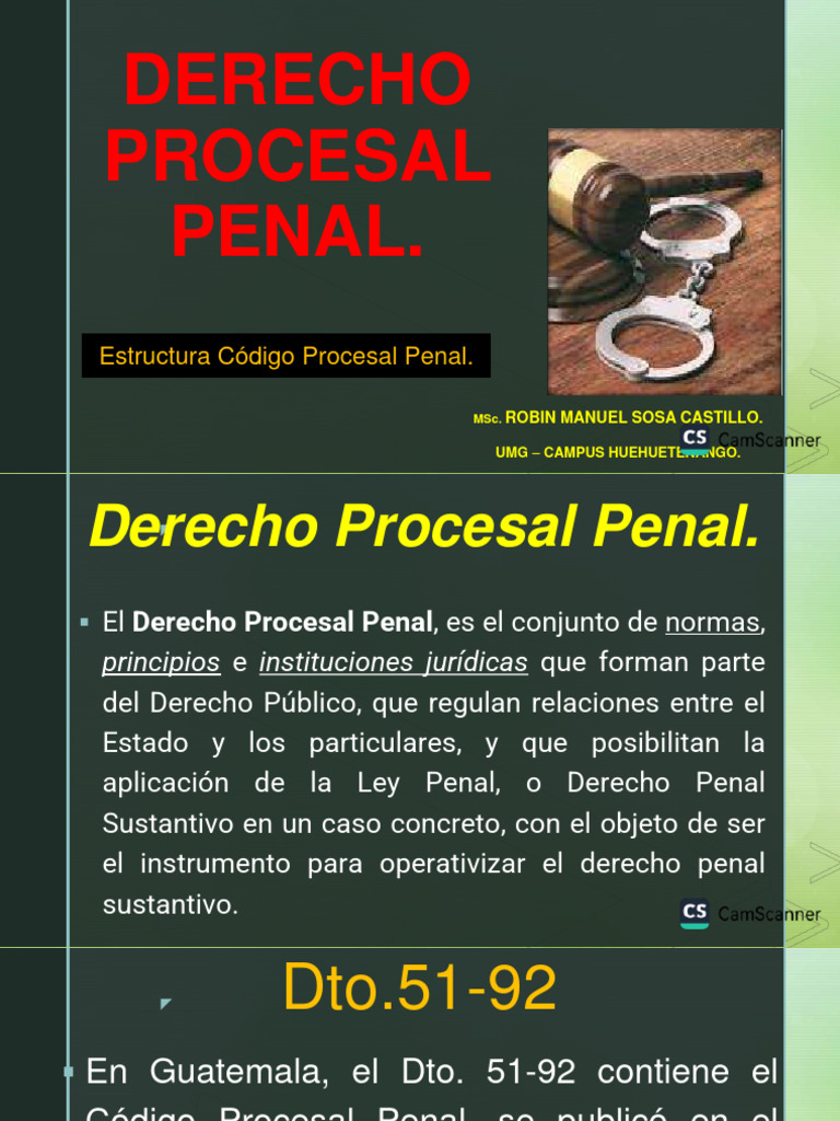 0.1 DERECHO PROCESAL PENAL, Estructura CPP-1 | PDF | Ley procesal | Derecho penal