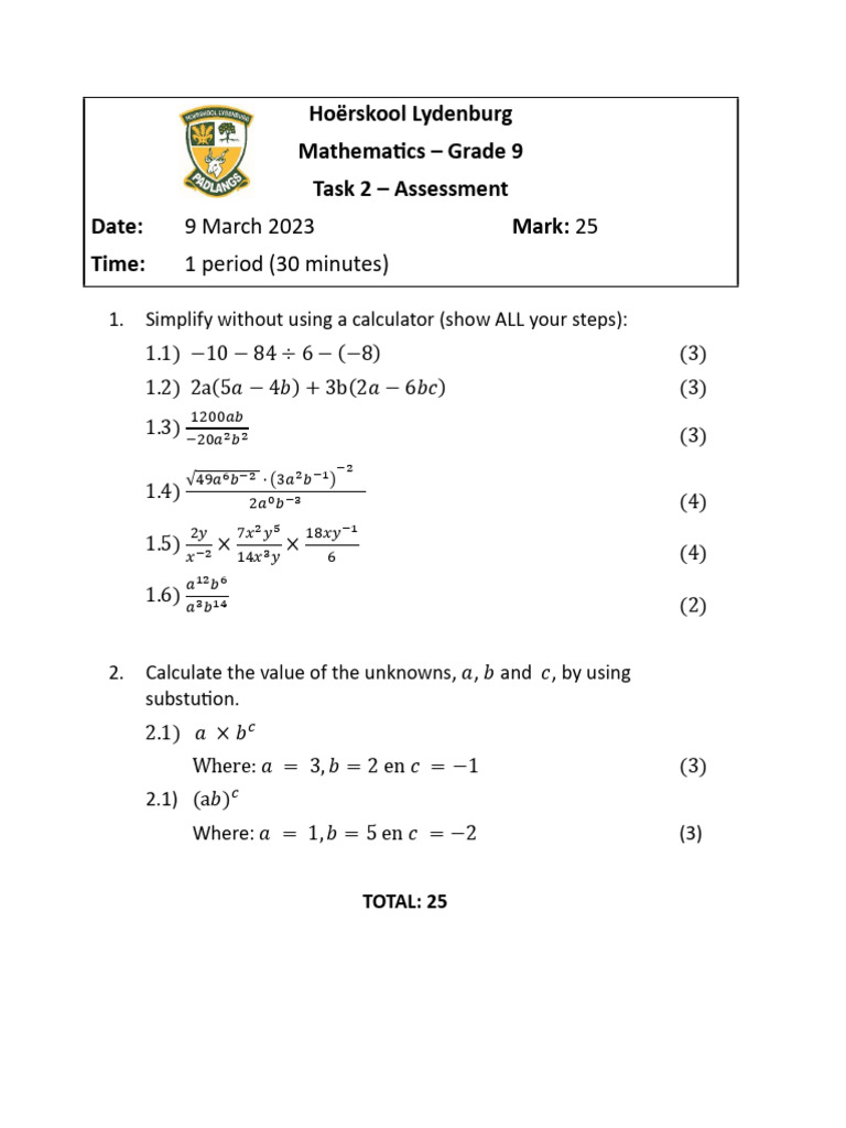 9 March - Term Task 2 | PDF