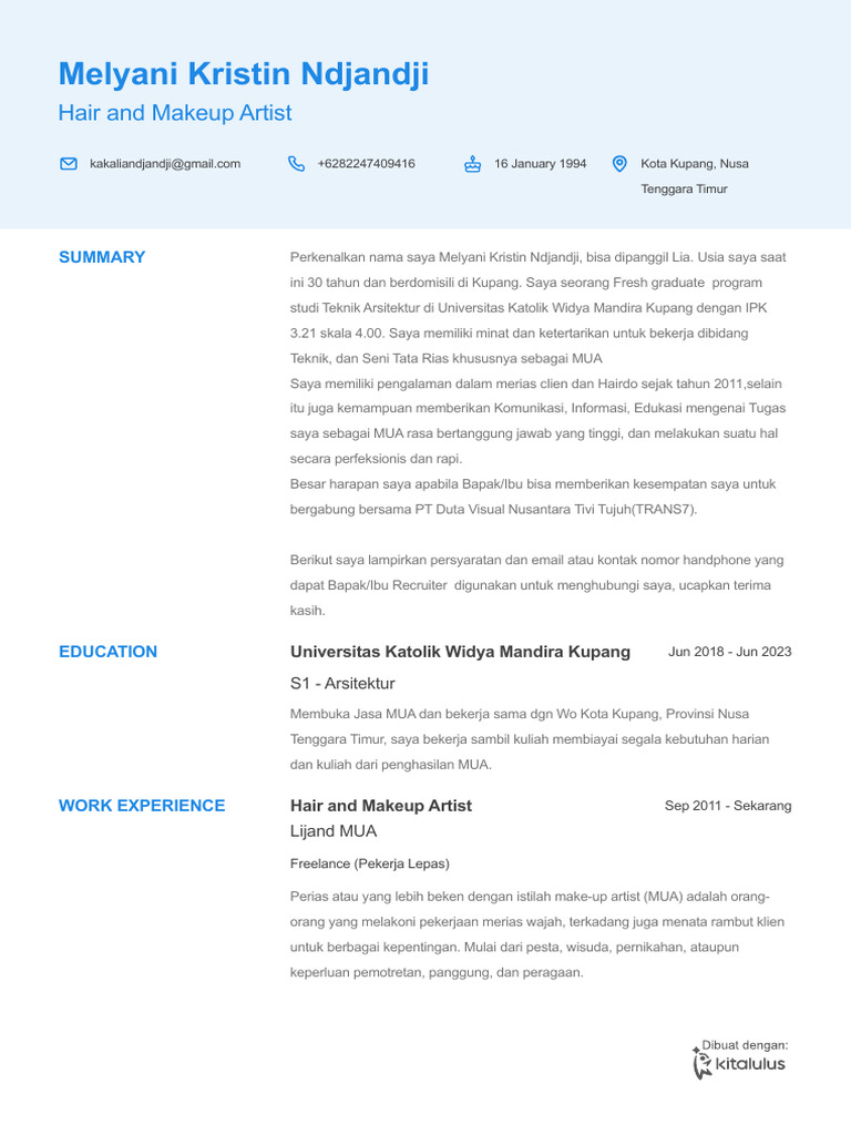 CV Makeup | PDF